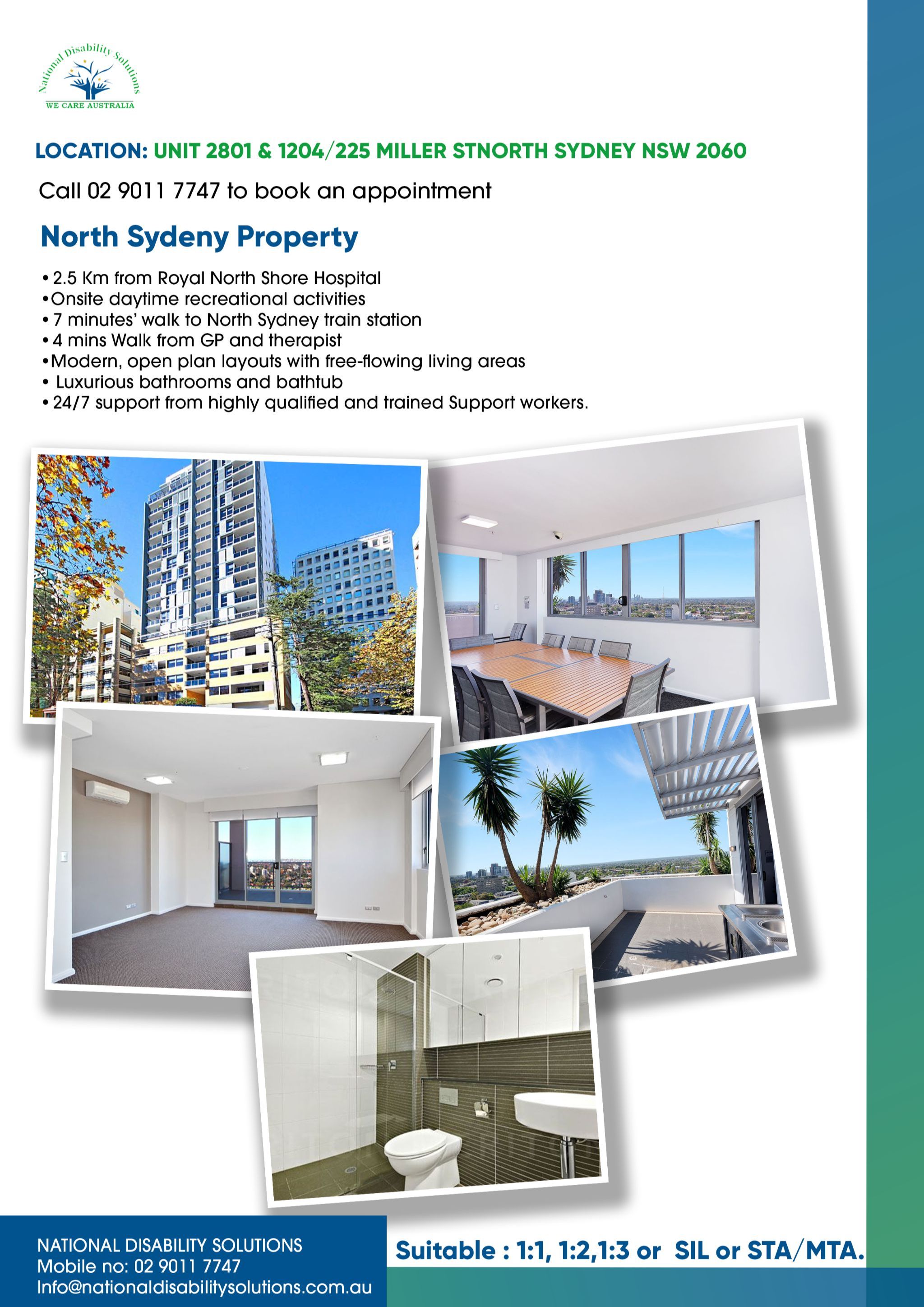 North Sydney - STA / MTA/ SIL Accommodation | North Sydney NSW | Nest